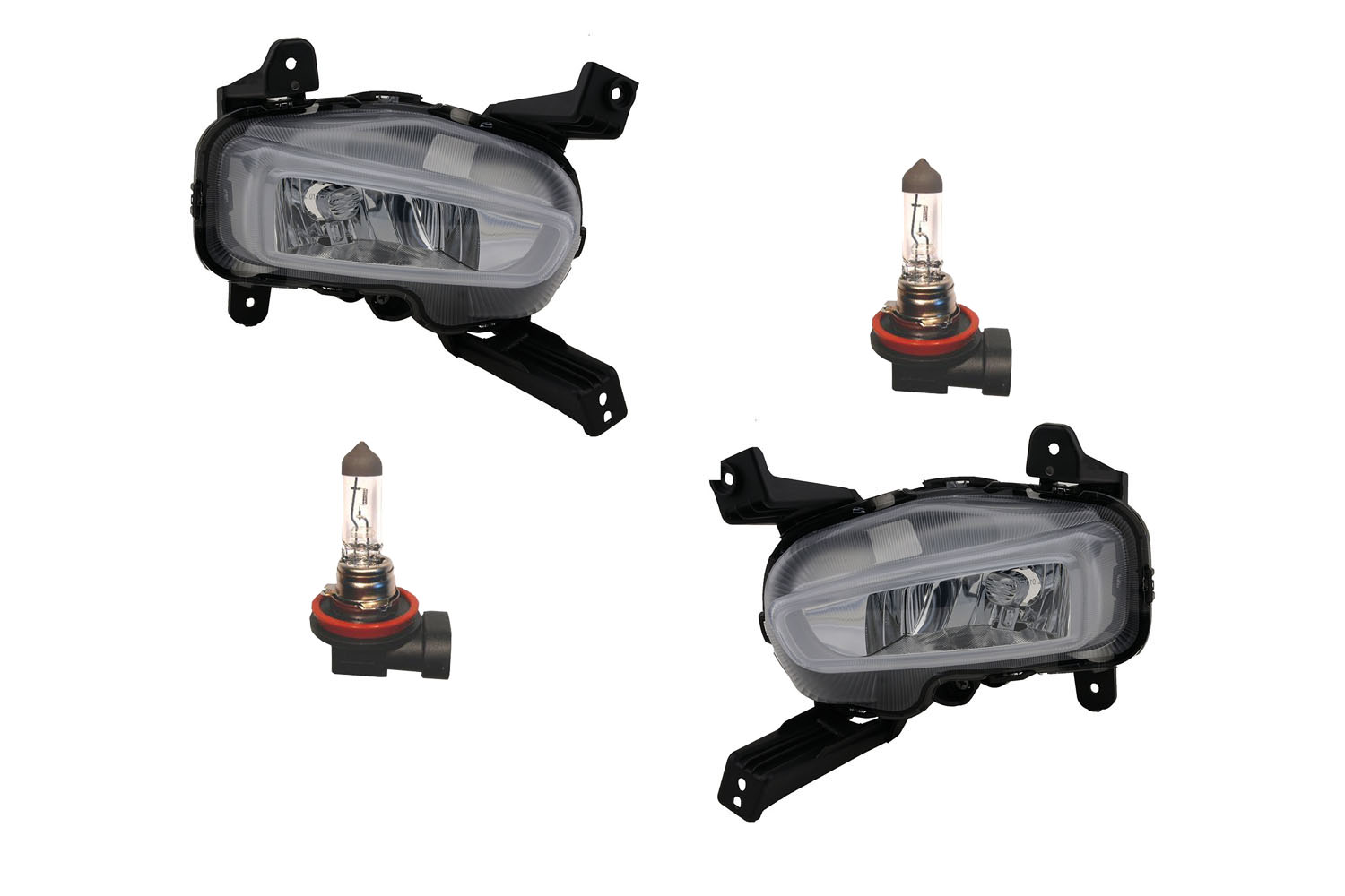 Fari Fendinebbia H8 Sinistra Destra Set Adatto A per Kia Ceed Stationwagon M