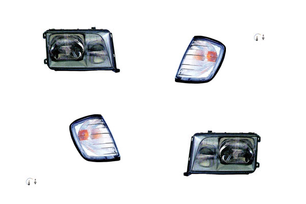 Faro Adatto A per Mercedes W124 93-95 + H4 H3 Set Sinistra Destra + Indicatore